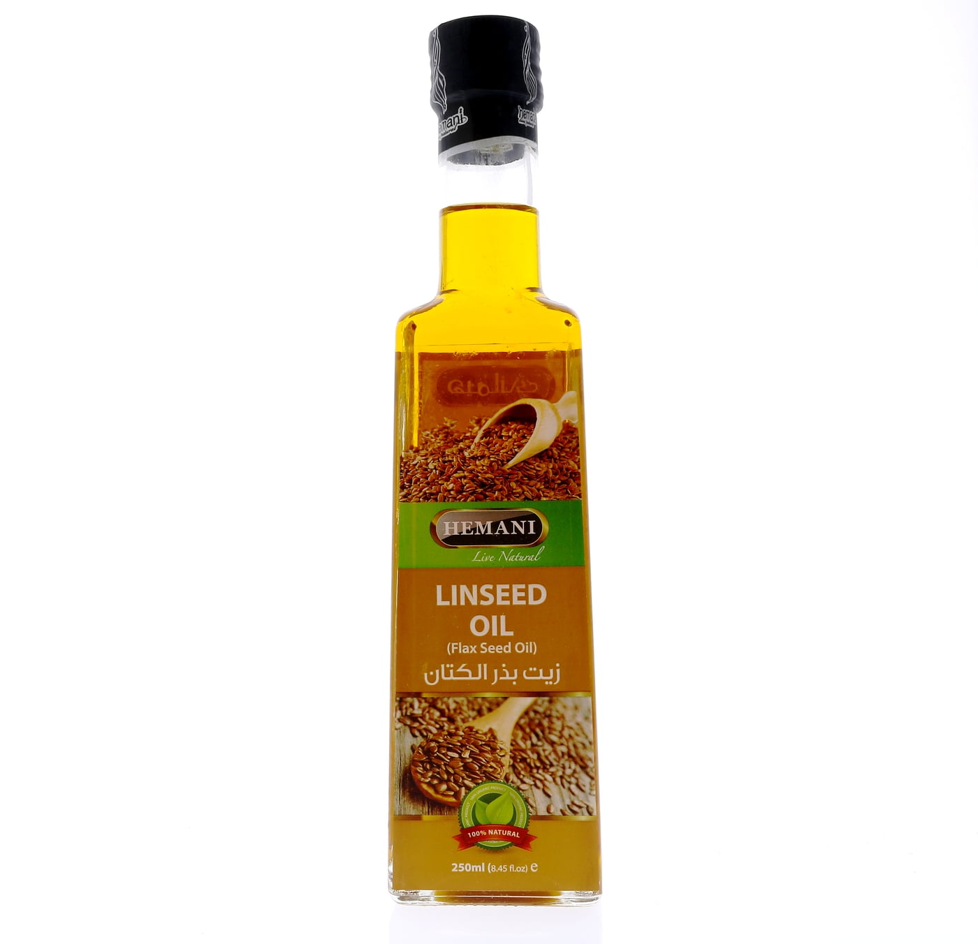 Hemani Linseed Flaxseed Oil 250mL, Cold-Pressed, Rich in Omega-3, Light ...