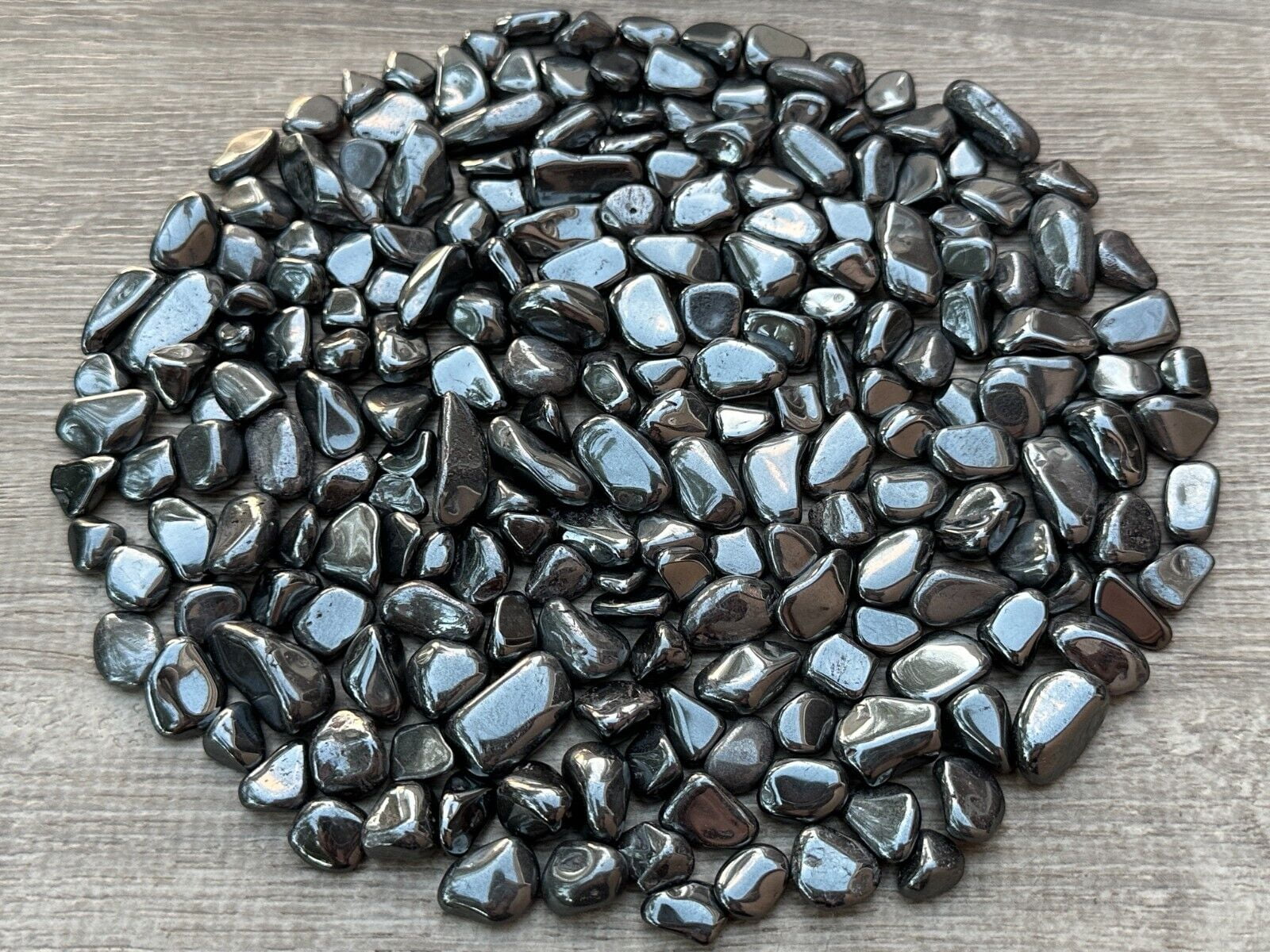 Hematite Semi Tumbled Gemstone Large Chips 8-20 mm, Wholesale Bulk Lot ...
