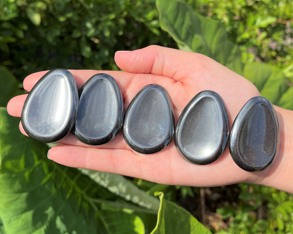 Hematite Worry Stone (Hematite Palm Stone, Smooth Hematite Crystal ...