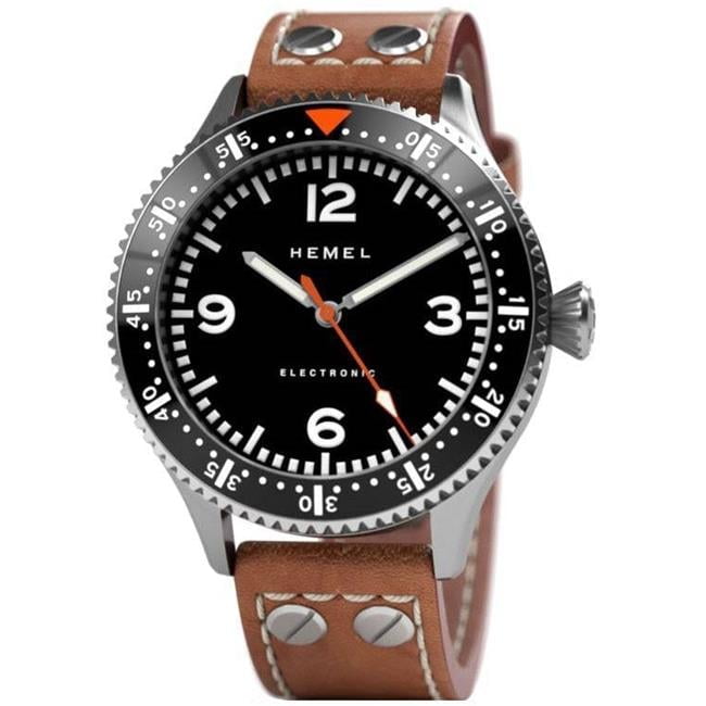 Hemel HF6.-.HW Stratus Matte Black with Super-LumiNova Dial Quartz 100M ...