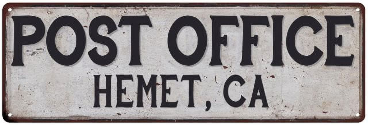 Hemet, Ca Post Office Metal Sign Vintage 6x18 106180011383 - Walmart.com