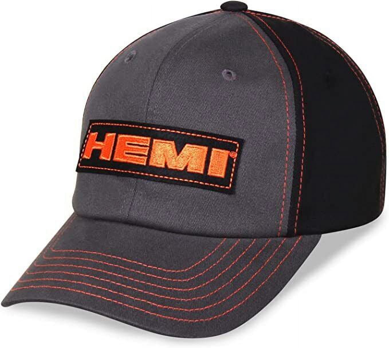 Hemi Embroidered Logo Baseball Cap Car Racing Hat Black Gray Officially ...