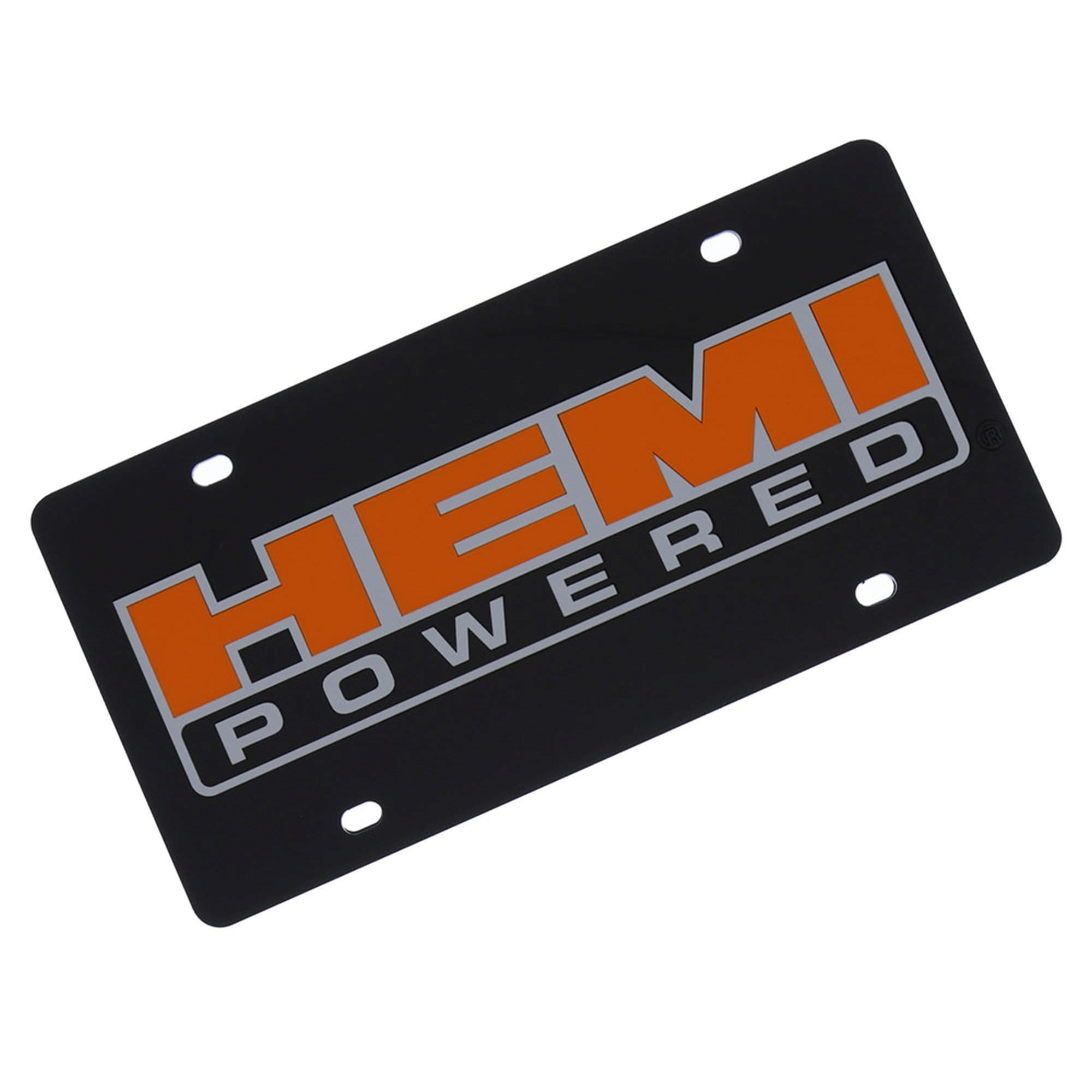 Hemi Powered Logo License Plate (Black) - Walmart.com