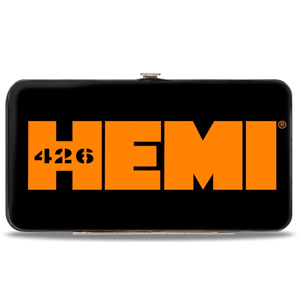 Hemi Wallet, Hinged, Hemi 426 Logo Black Orange, Vegan Leather ...