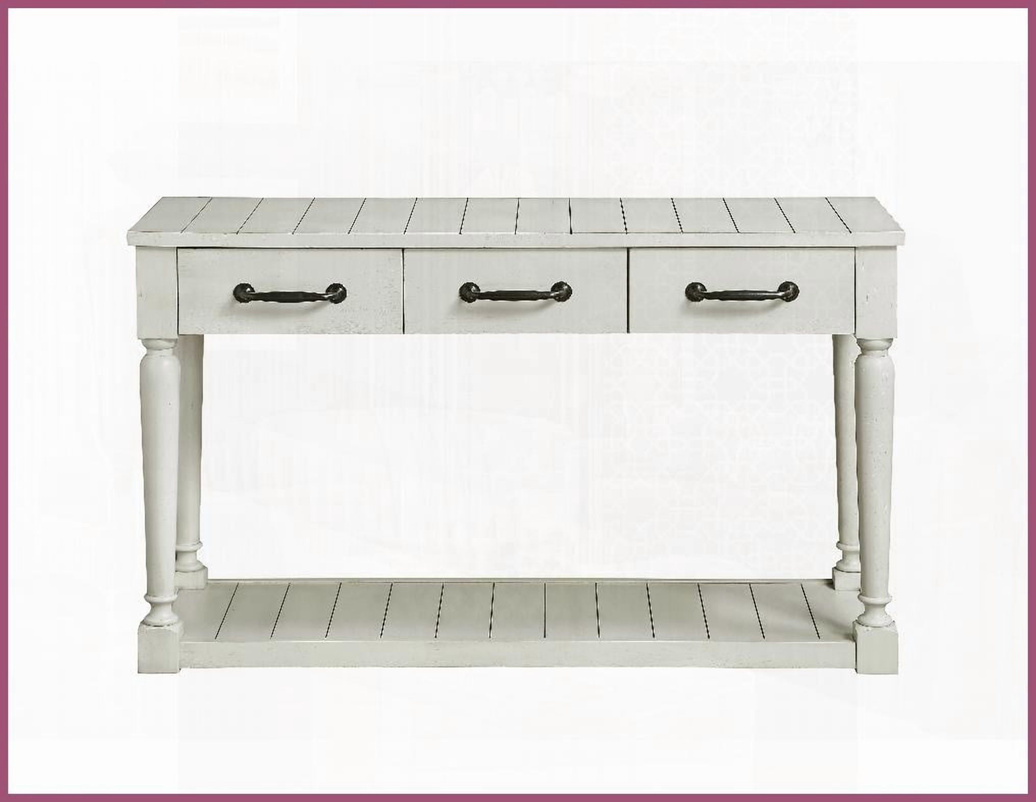 Hemingway Cottage Style Coffee Table with Alabaster Finish - White ...