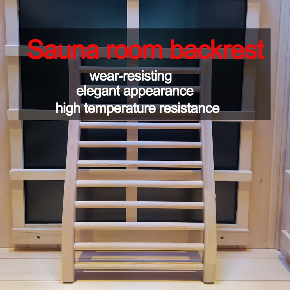 Hemlock Sauna Backrest Round Stick Ergonomic Design Comfort Support ...