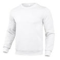 Hemlock White Mens Sweatshirts Solid Color Casual Pullover, Men's ...