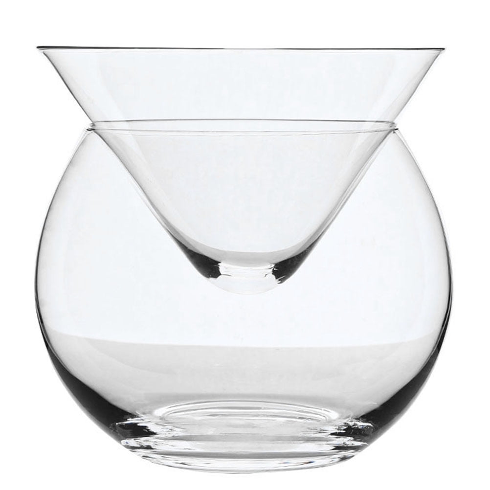 Hemobllo 1 Set Glass Cocktail Bowl Novelty Salad Bowl Dish with Ice ...
