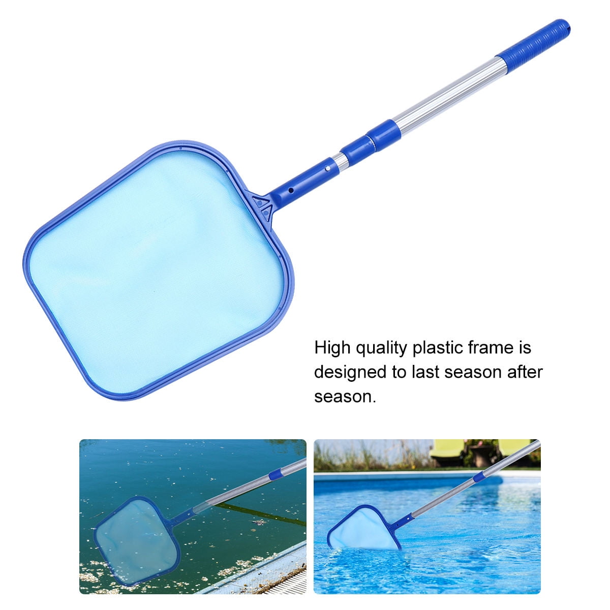 Hemobllo 1 Set Pool Net Swimming Pool Tools Blue Plastic Standard ...