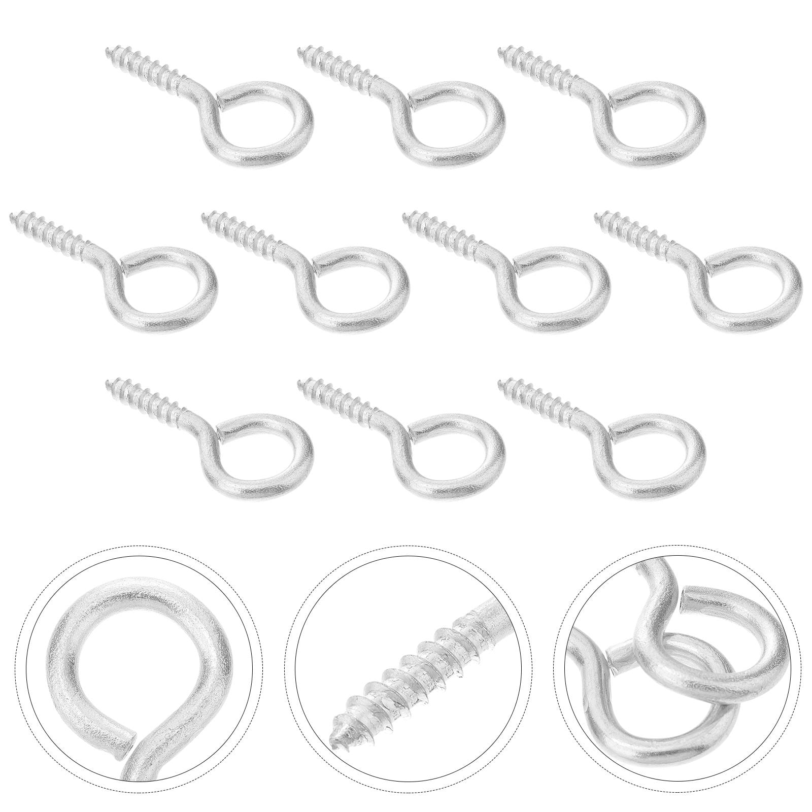 Hemobllo 10Pcs Hook Screws for Wood with Self Tapping and Features ...