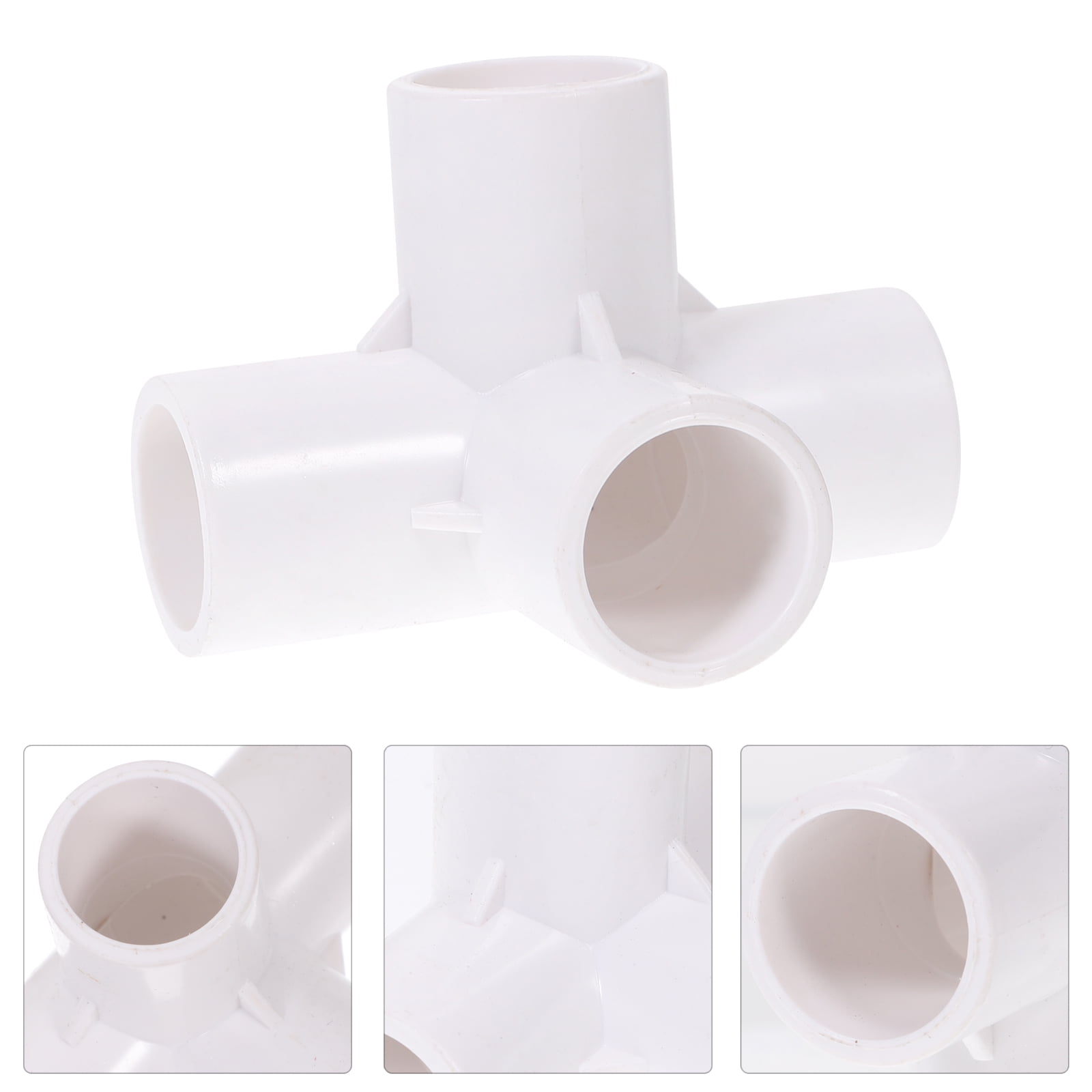 Hemobllo Pvc Pipe Fitting Adapter Connector PVC Pipe Joint White 10pcs ...