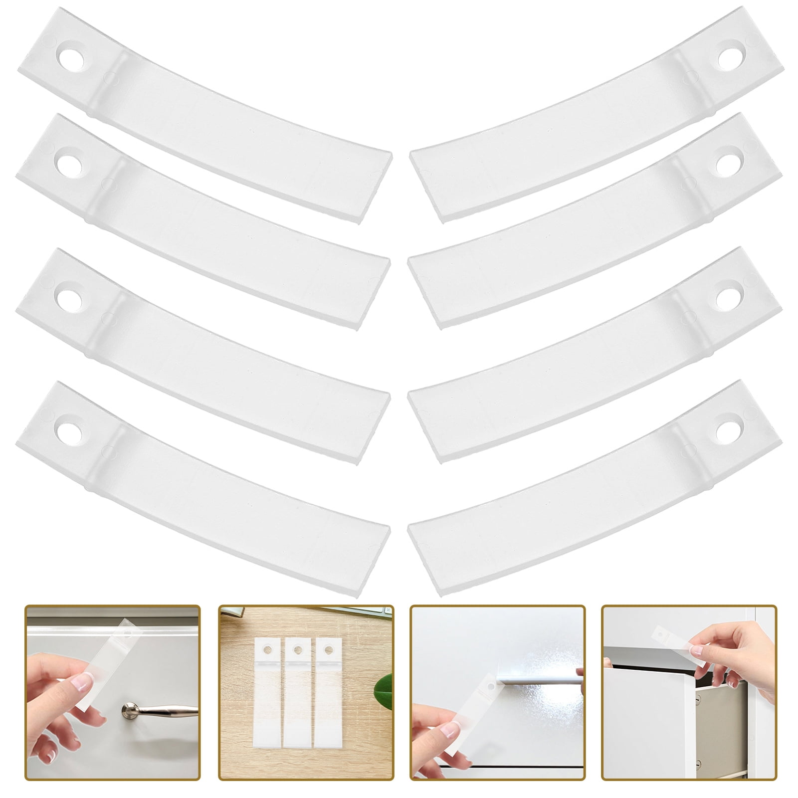 Hemobllo 100 Pcs Kitchen Cabinets Hotel Drawer Stoppers Brushed Drawer ...