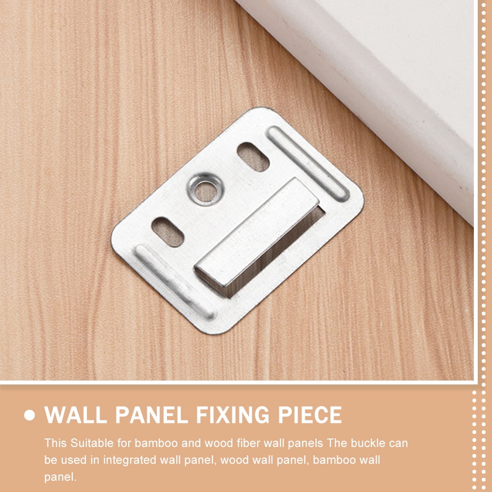 Hemobllo 100Pcs Stainless Steel Clamp for Wall Panel Buckle Silver ...