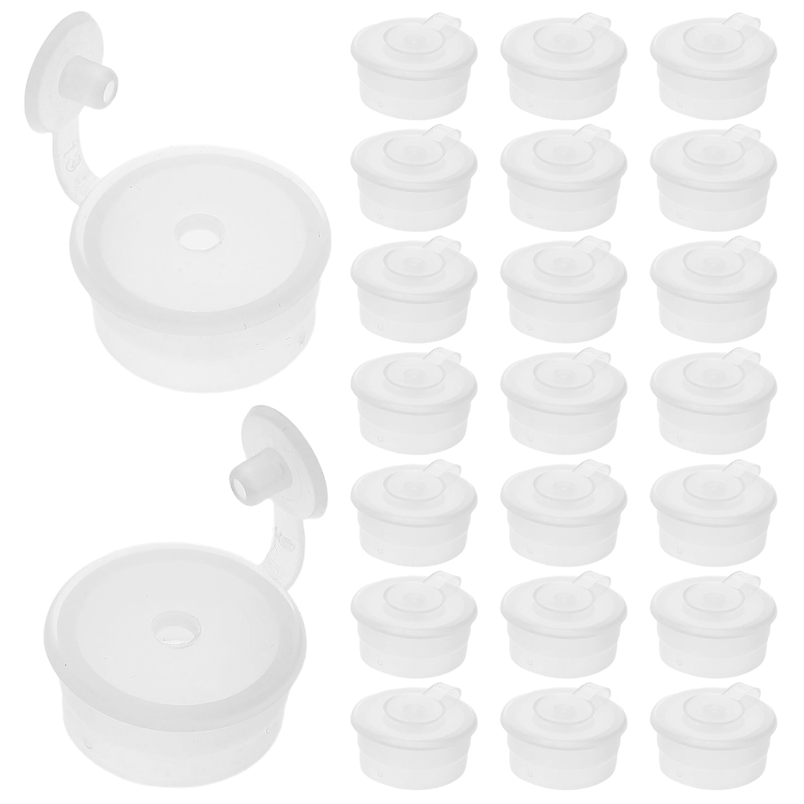 Hemobllo 100pcs White Plastic Bottle Emptying Caps for Kitchen Precise ...