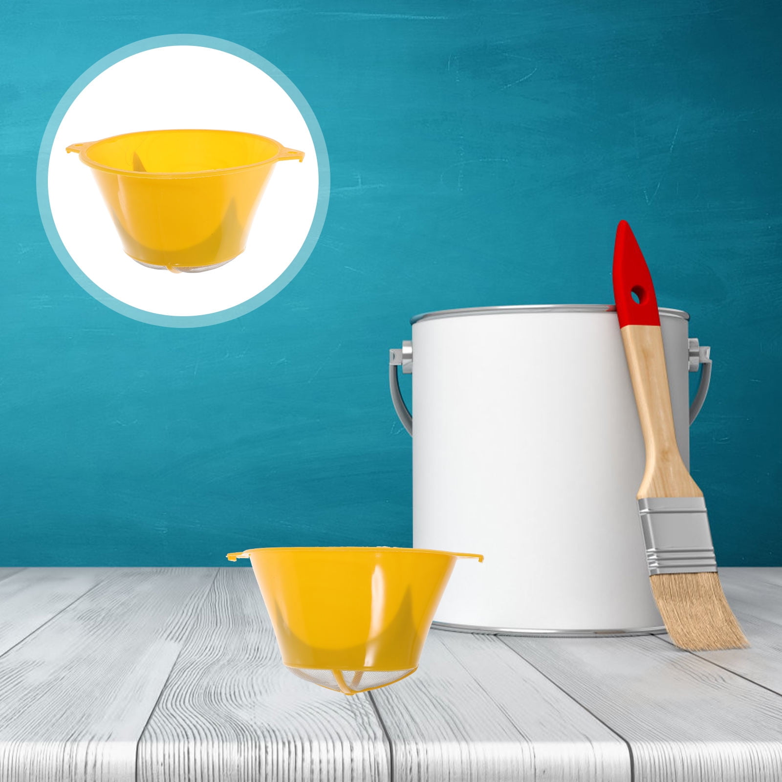 Hemobllo 10Pcs Square Plastic Paint Strainer for Car and House Painting ...