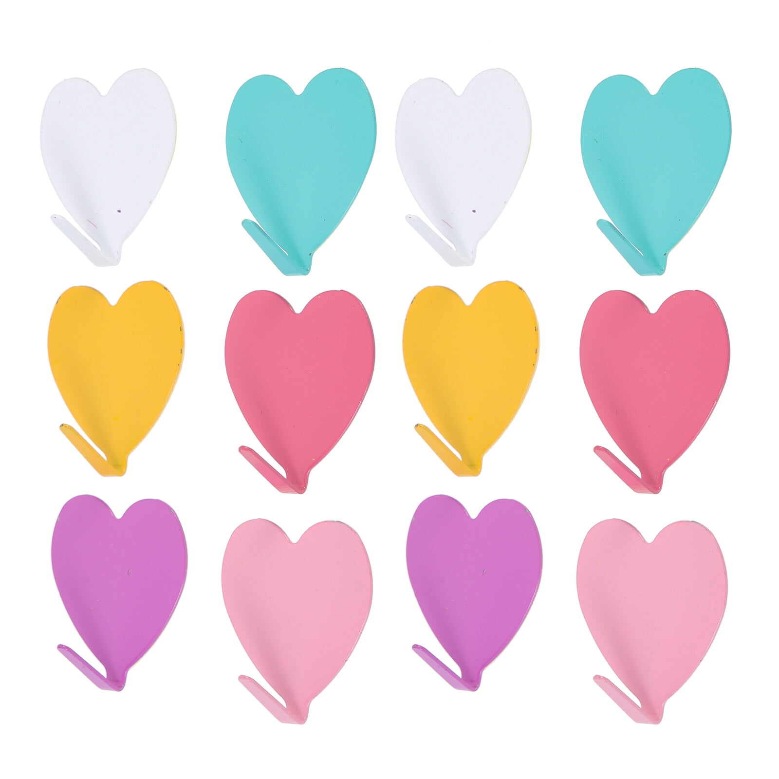 Hemobllo Heart Shaped Hooks Iron 12Pcs - Walmart.com