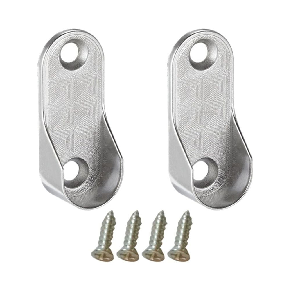 Hemobllo Oval Closet Rod Support Bracket Cast Metal 12Pcs 4.50X1.80X1 ...