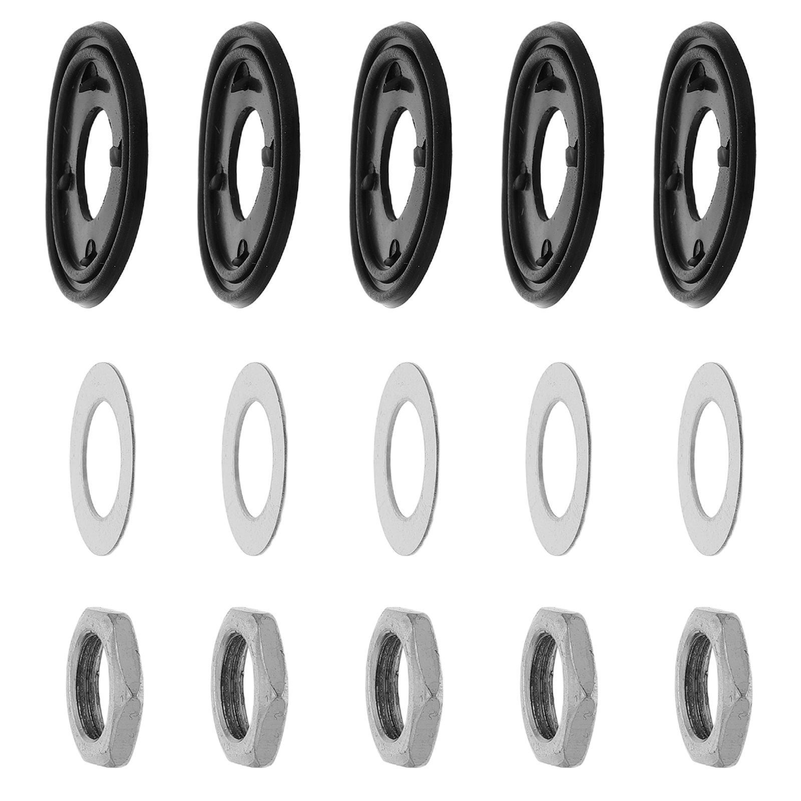 Hemobllo 12 Sets Replacement Quartz Clock Fittings Washers Fixing Nut ...