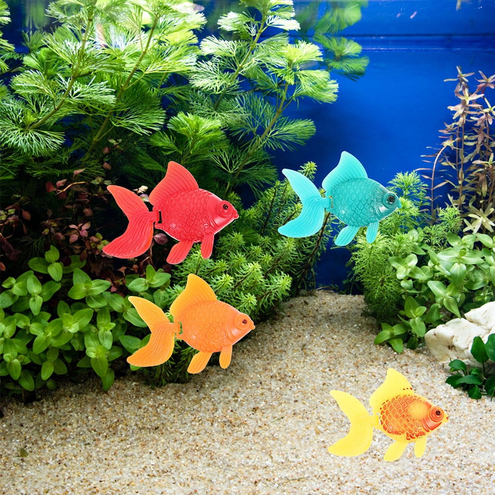 Hemobllo 12pcs Plastic Floating Fish Fake Fish Model Assorted Color for ...