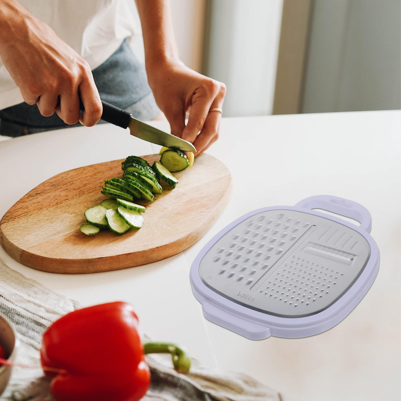 Hemobllo 1Pc Multifunctional Stainless Steel Kitchen Gadget Grater and ...