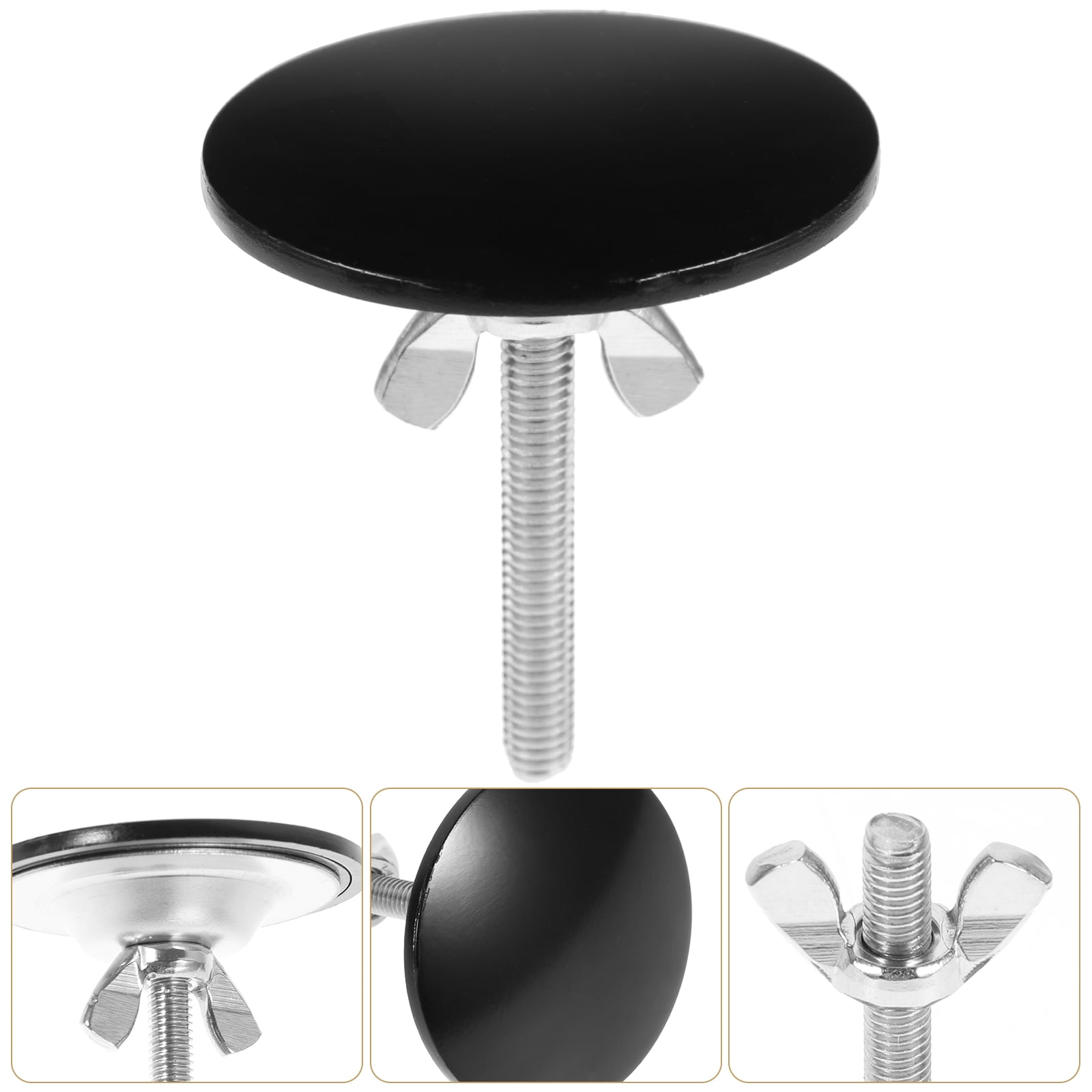 Hemobllo 1Pack Kitchen Sink Faucet Hole Caps 6.0x5.2x5.2in Black ...