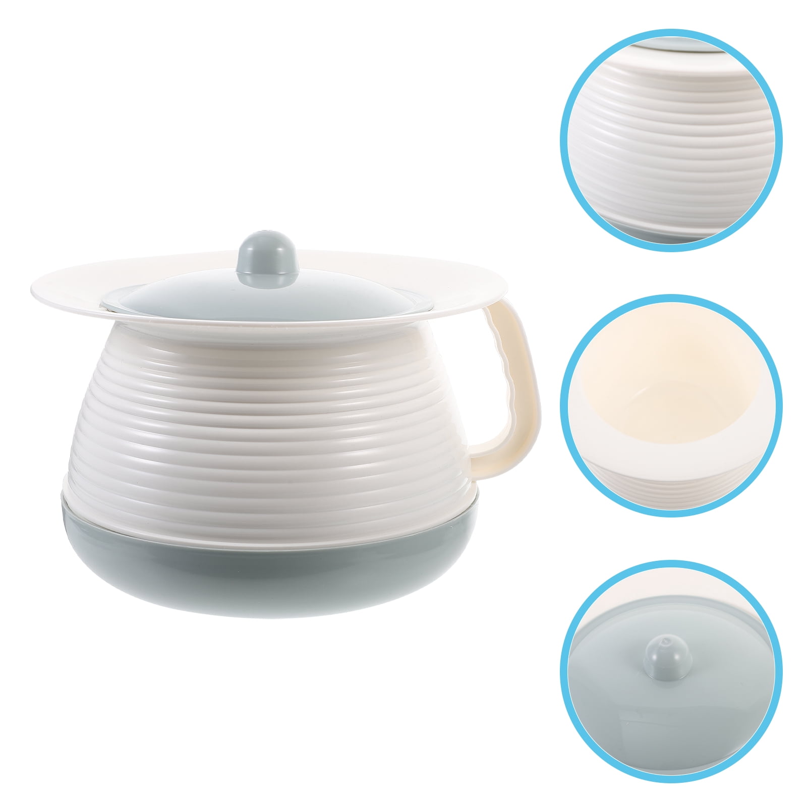 Hemobllo 1Pcs Assorted Color Oval PP Plastic Chamber Pot with Lid for ...