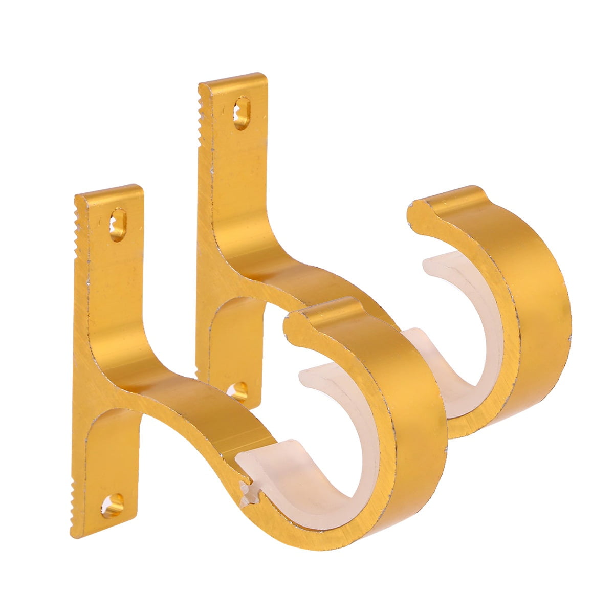 Hemobllo Curtain Support Bracket Golden 2Pcs 3.3x3x1.1in - Walmart.com