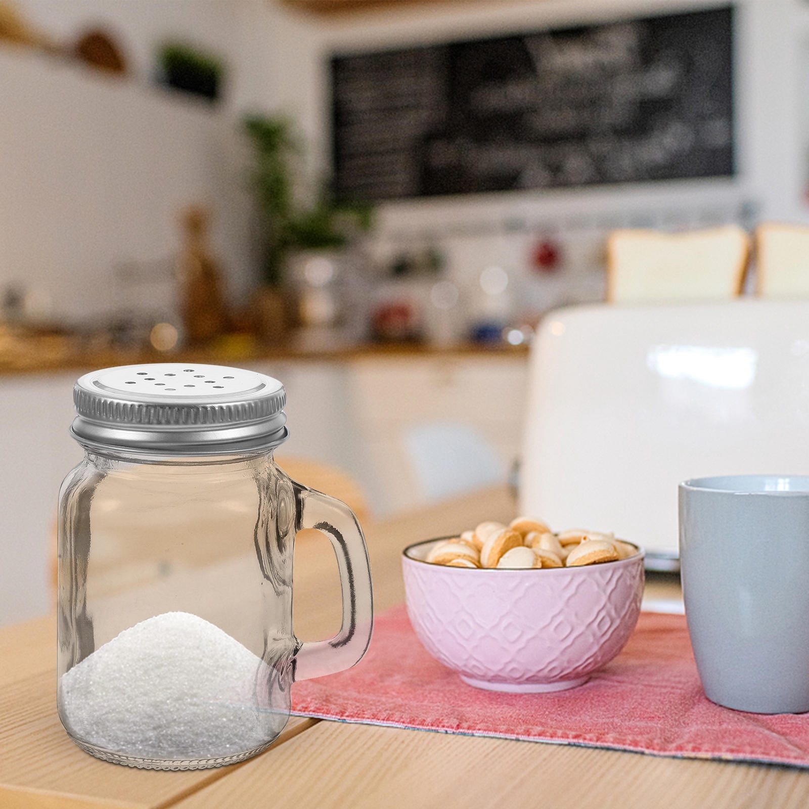 Hemobllo 2Pcs Transparent Glass Salt Shakers Practical Seasoning ...