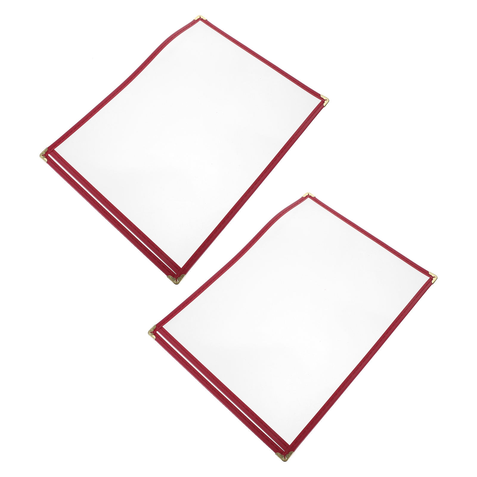 Hemobllo Menu Folders for Restaurants PVC Indoor Use 2Pcs - Walmart.com