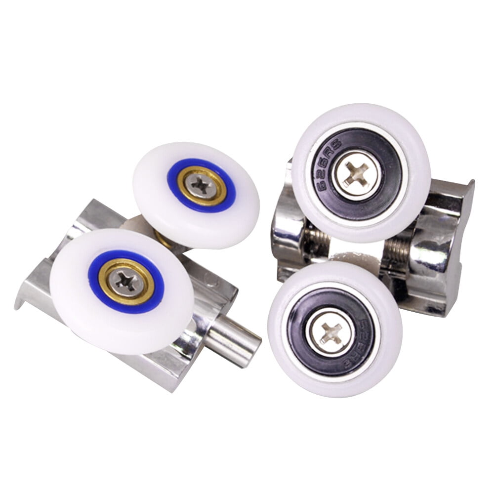 Hemobllo 2 Pcs Roller Wheels Shower Door Rollers Universal Sliding Kit ...