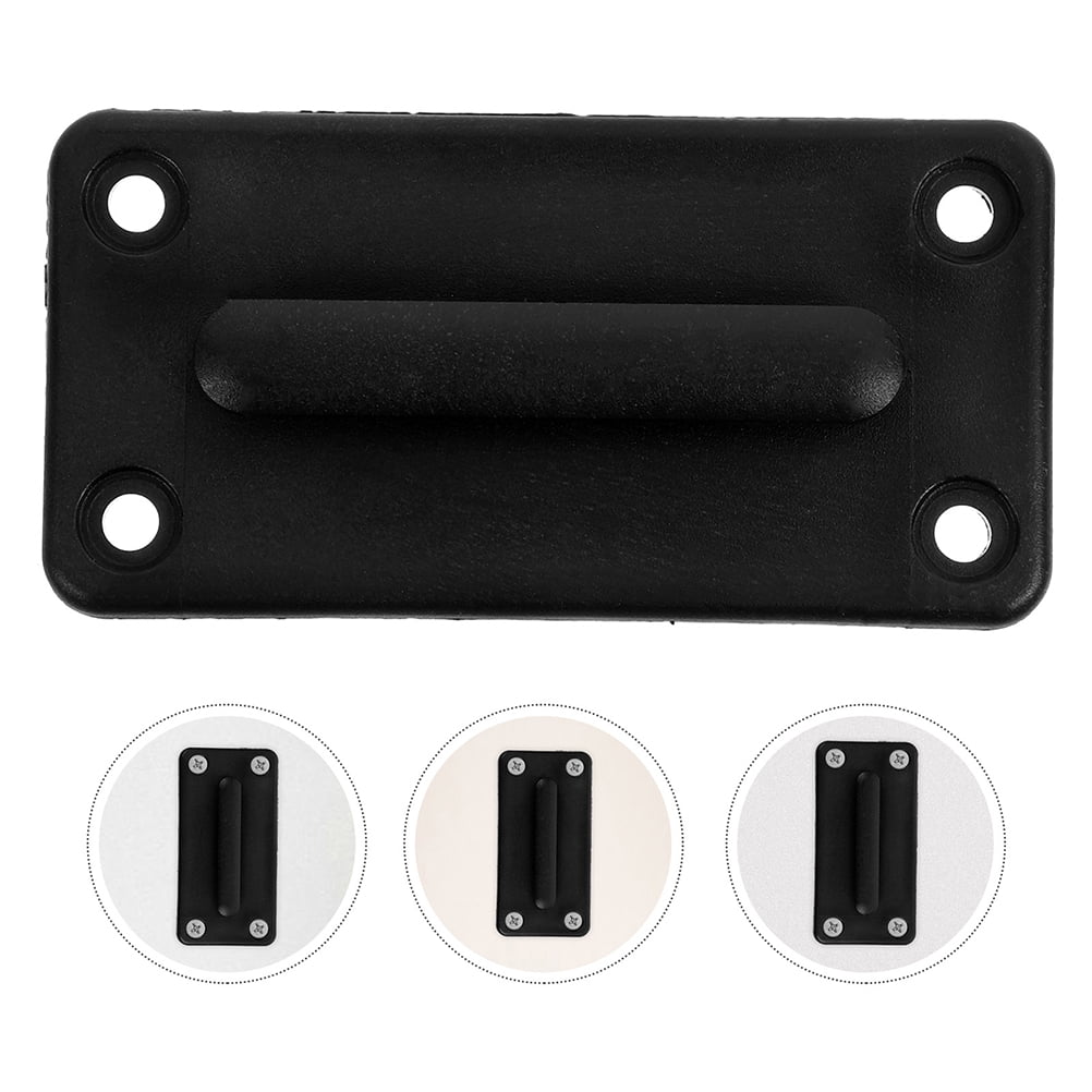 Hemobllo 2 Sets Retractable Wall Barrier Wall Receiver Black ABS for ...