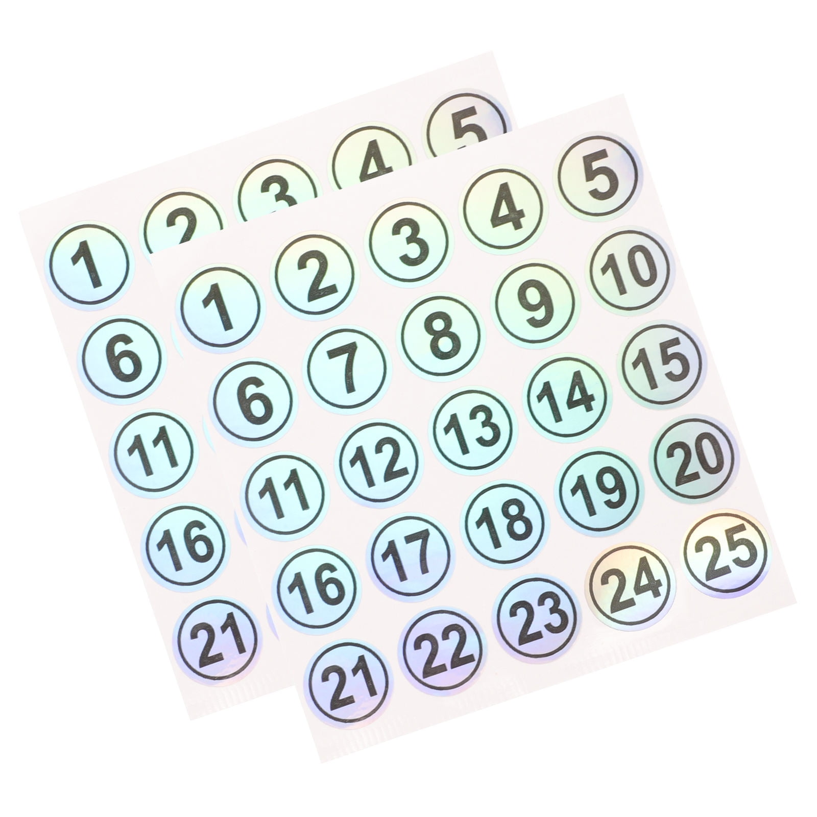 Hemobllo Multi-Use Round Number Stickers with Adhesive for Organizing ...