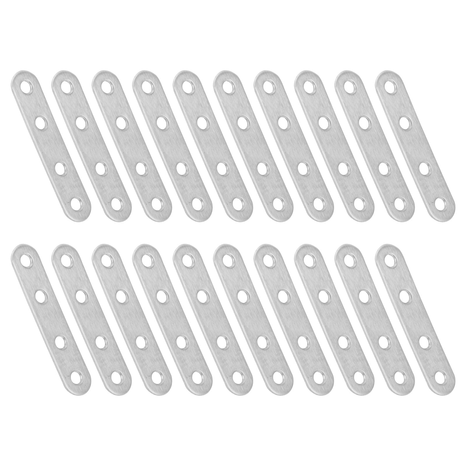 Hemobllo 20PCS 77mm Stainless Steel Straight Steel Brace Straight Metal Bracket Steel Straight ...