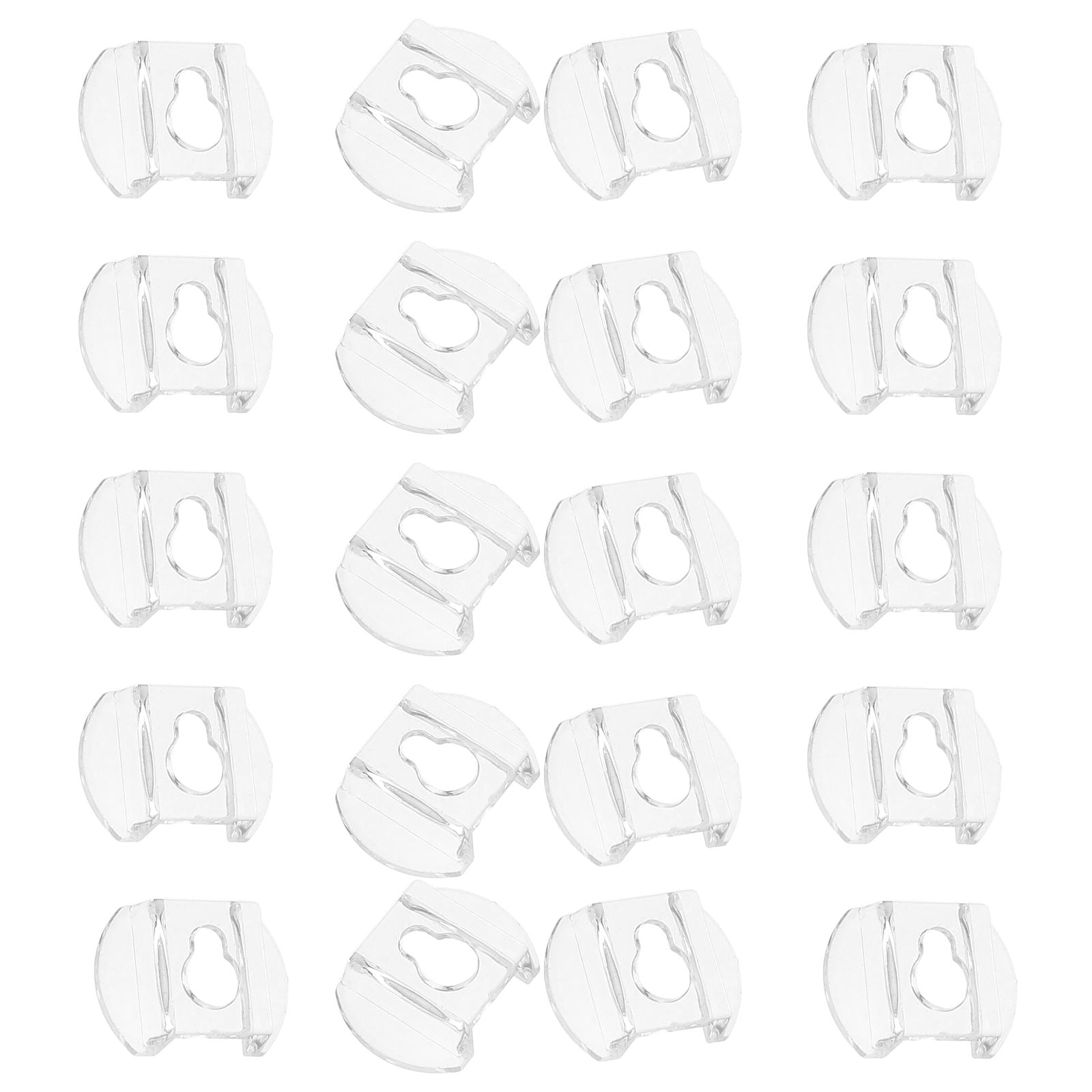 Hemobllo 20pcs Mirror Mounting Clips Acrylic Picture Holder For Wall ...