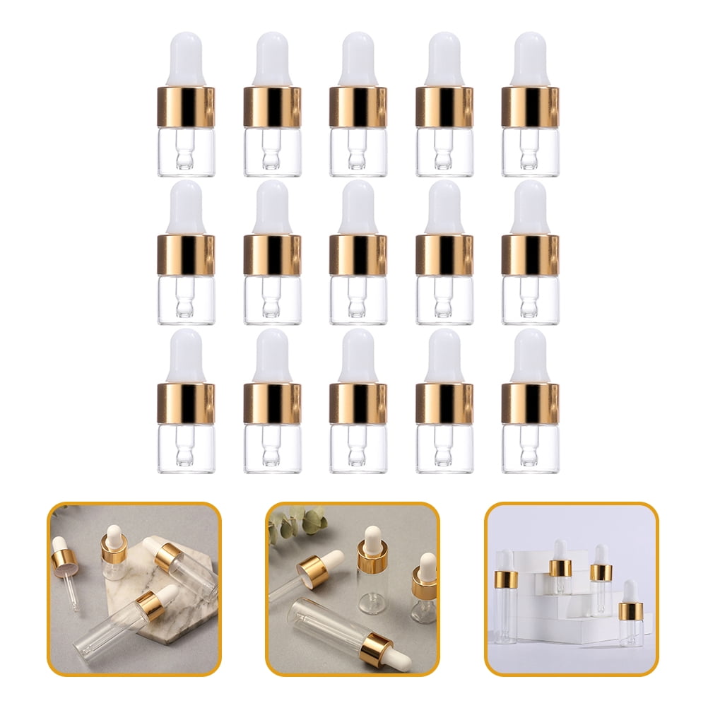 Hemobllo Compact Dropper Glass Bottles Synthetic Material Liquid ...