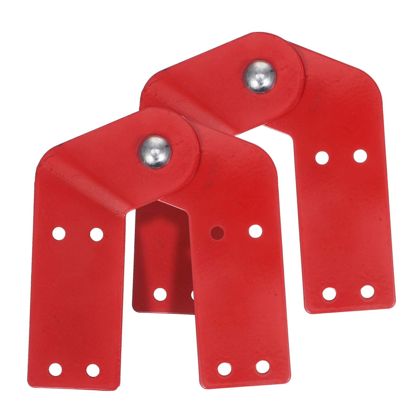 Hemobllo Ladder Hinges Red Galvanized Steel 2Pcs Ladder Hinges ...