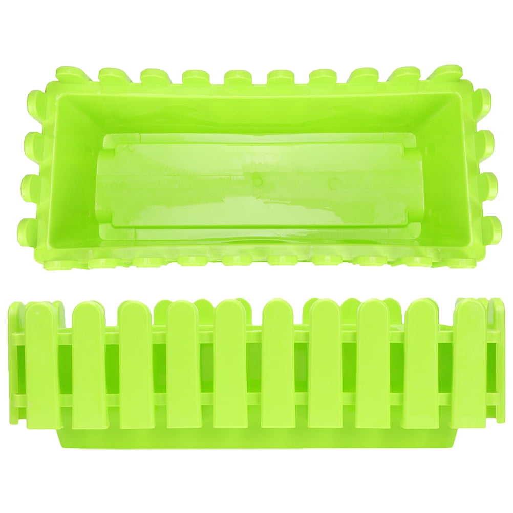 Hemobllo 2Pcs Garden Planter Box Plastic Planter Box Outdoor Planting ...