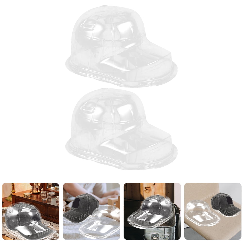 Hemobllo 2Pcs Hats Rack Baseball Cap Display Support Transparent PP ...