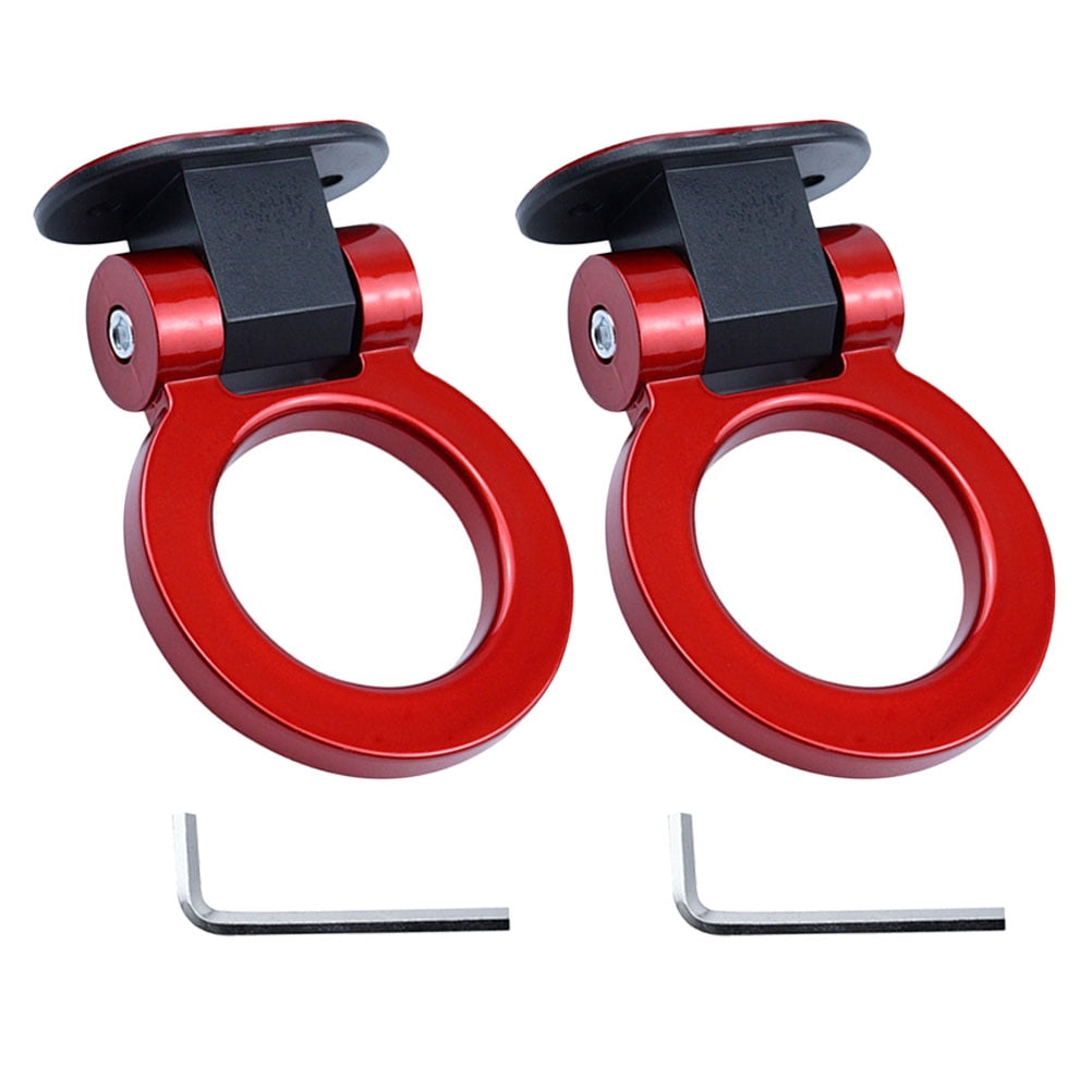 Hemobllo 2Pcs Universal Red Decorative Towing Hooks for Car Easy ...