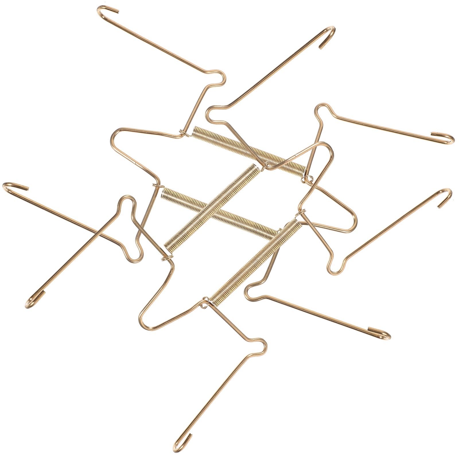 Hemobllo 2Set Plate Display Hooks Wall Mounted Invisible Hangers Golden ...