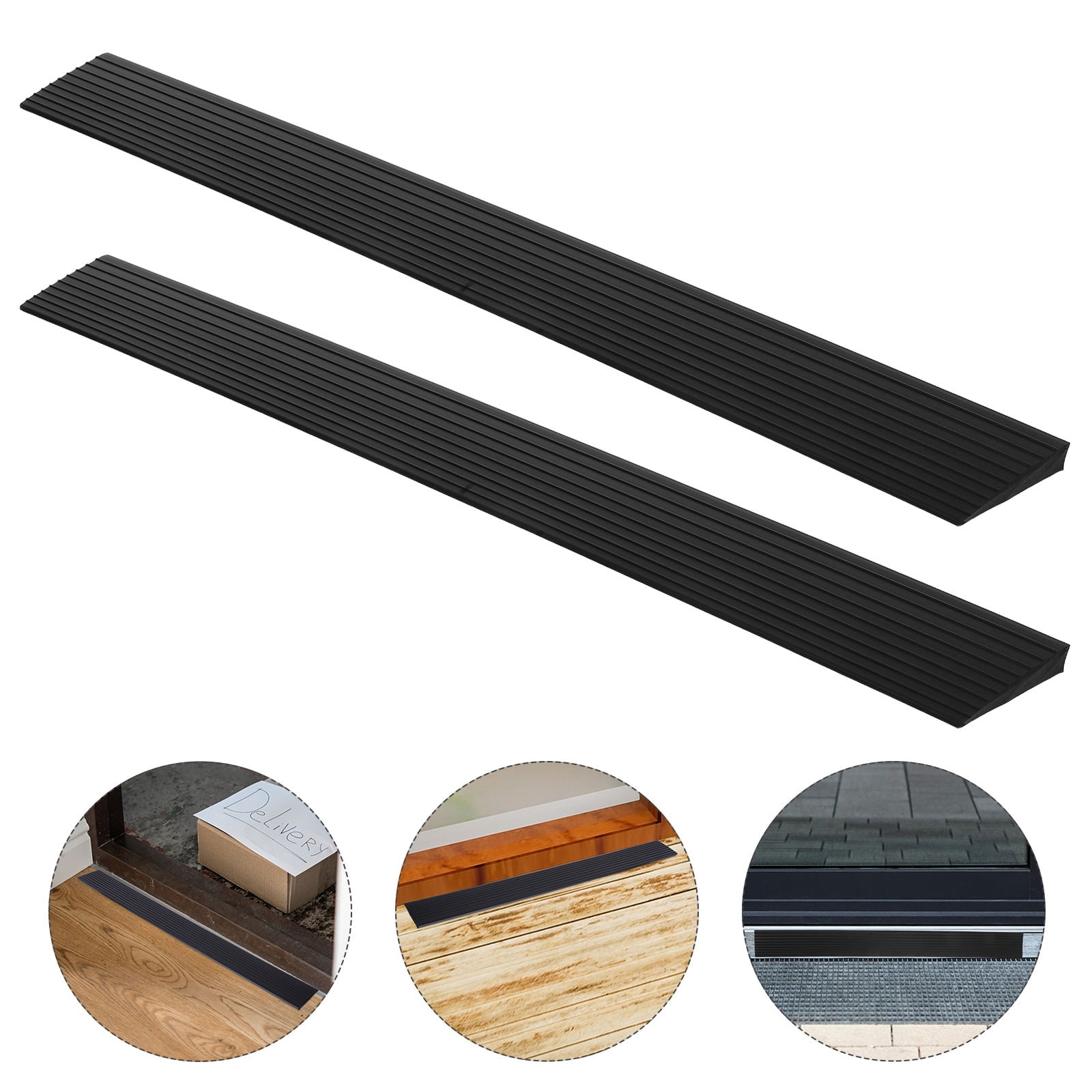Hemobllo 2Pcs Self Adhesive Sweeping Robot Ramp Pad Black for Vehicle ...