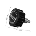 Hemobllo 2pcs Fitness Equipment Thread Replacement Screws ABS Black for ...