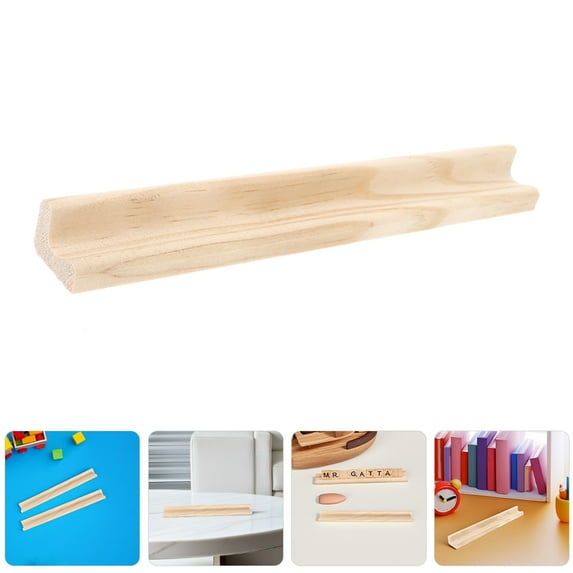 Hemobllo Wooden Domino Racks Wood Letter Racks Khaki 3Pcs - Walmart.com