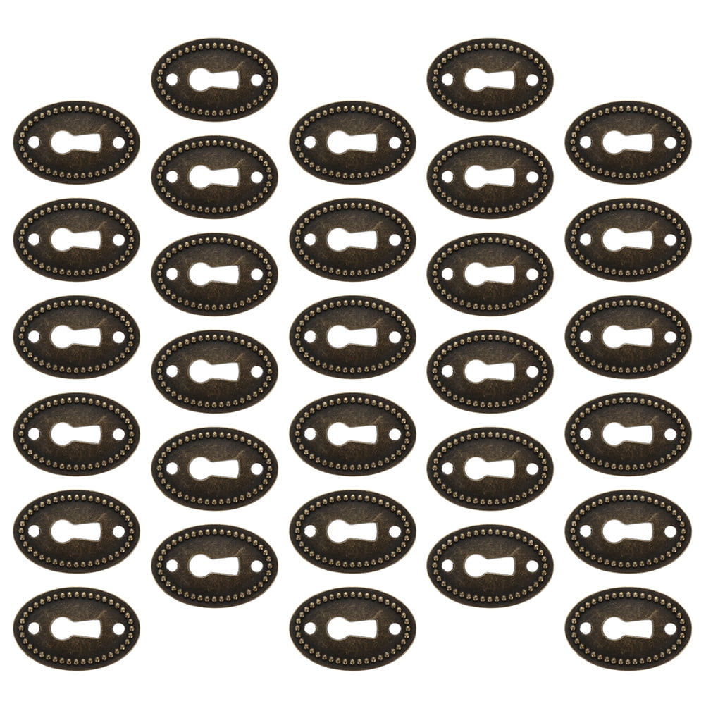 Hemobllo 30 Pcs Key Lock Plates Drawer Piece Keyhole Protector ...
