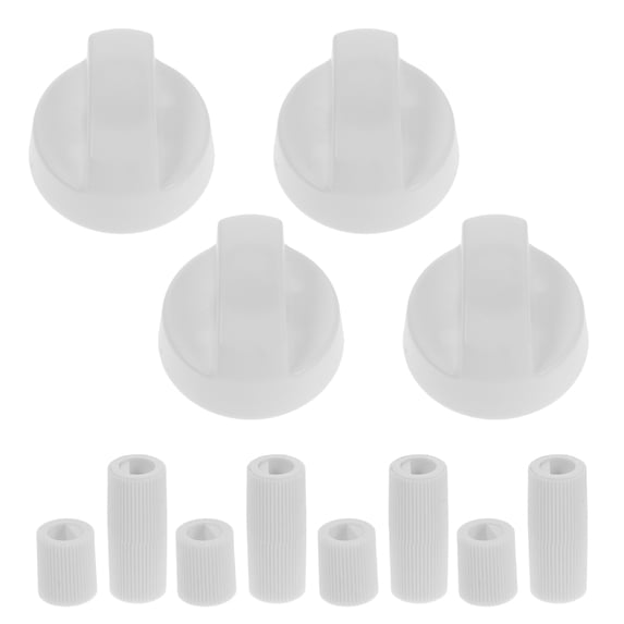 4 Pack Universal Control Knobs with 12 Adapters Plastic Replacement ...