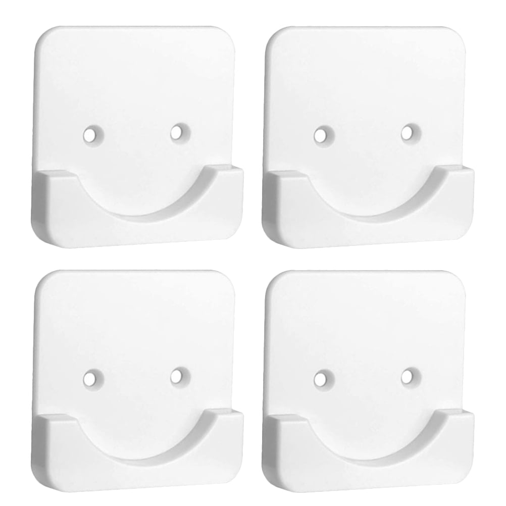 Hemobllo 4Pcs Adhesive Shower Rod Holder Smooth Surface Round Shape ...