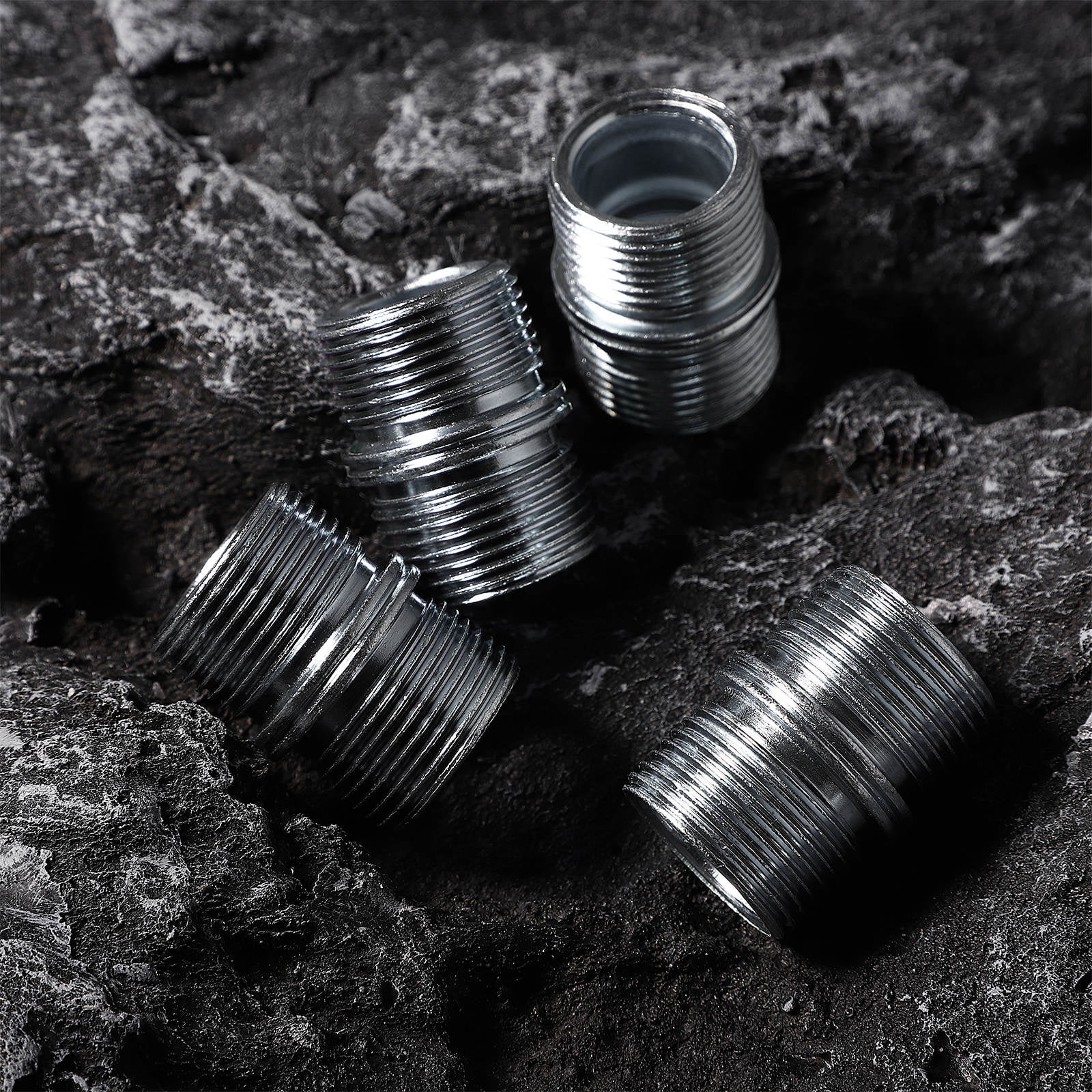 Hemobllo 4Set Storage Shelf Connectors Silver Double Head Nut for Wire ...