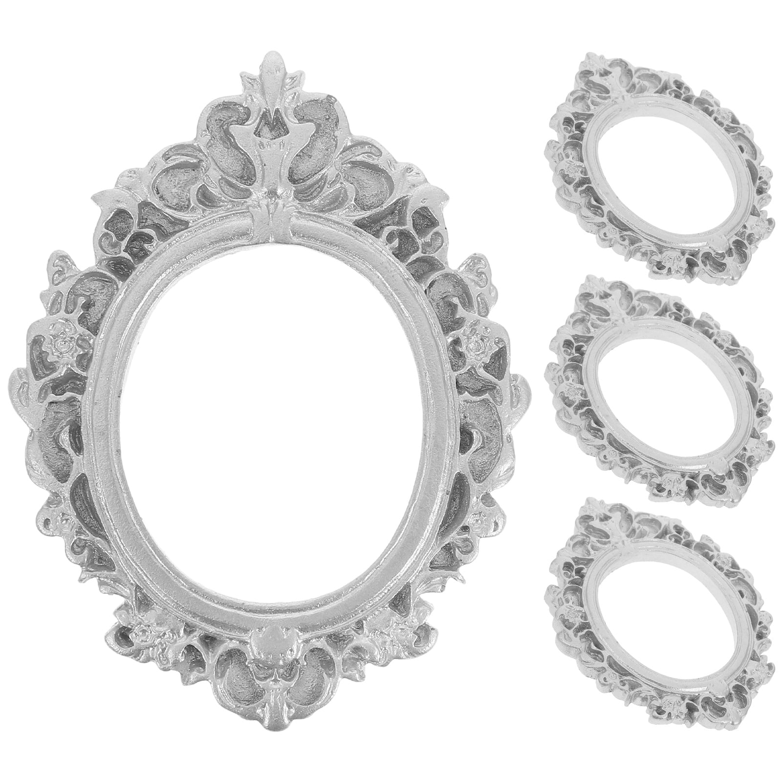 Hemobllo 4pcs Miniature Photo Frame Diy Crafts Vintage Resin Picture ...