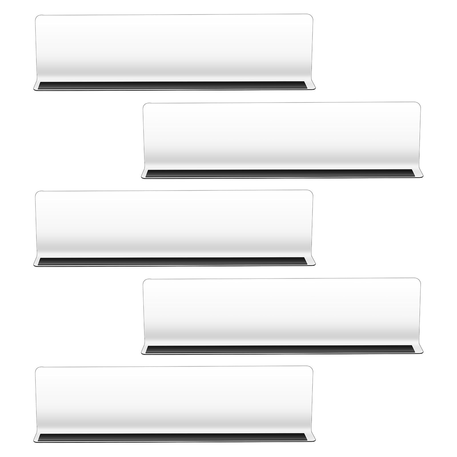 Hemobllo 5 Pcs Plastic Shelf Divider Supermarket Classification Baffle ...