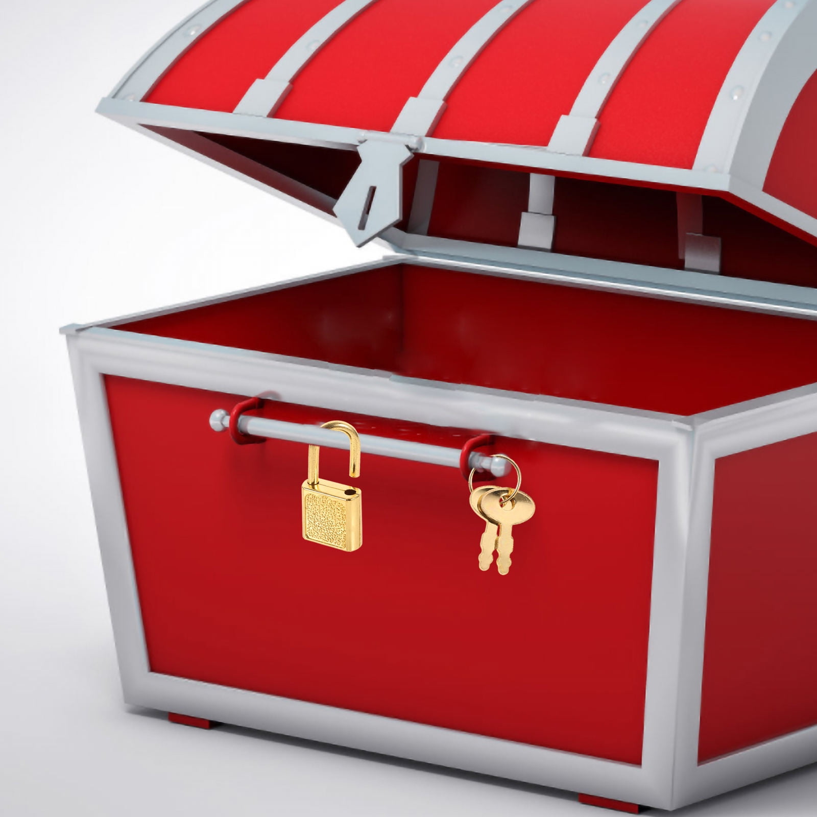 Hemobllo Jewelry Box Padlock Latch Golden Iron 5 Sets - Walmart.com